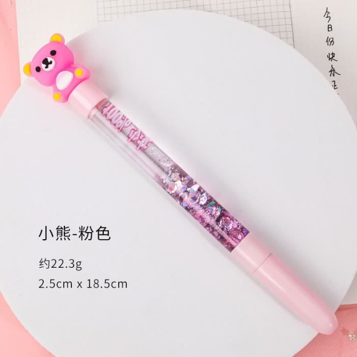 Stylo,Stylo à bille puissant en forme de licorne,4 couleurs,mignon ...