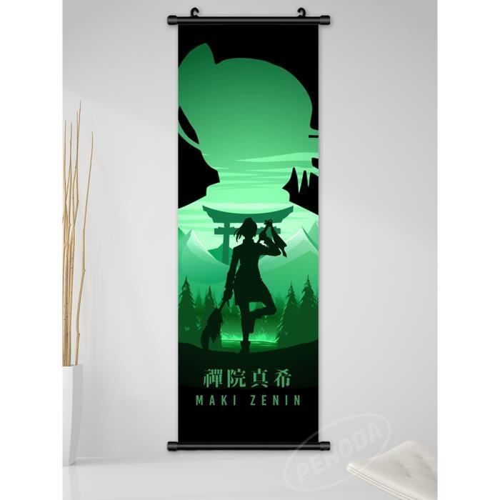 Vert - 25x75cm - Art mural Jujutsu Kaisen Gojo Satoru Défilement ...