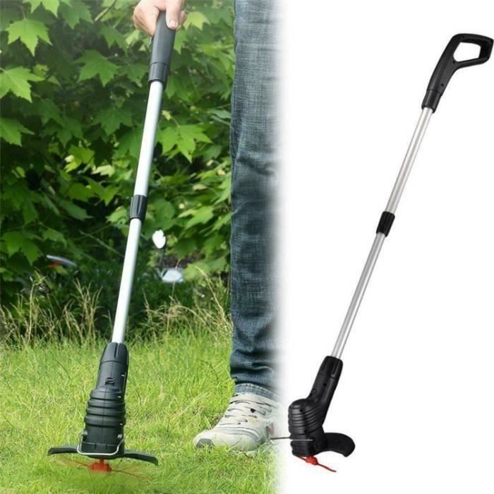 HUIXI- Herbe Rechargeable sans Fil Tondeuse Gazon Jardin et Mauvaises Herbes Cordes Cutter ...