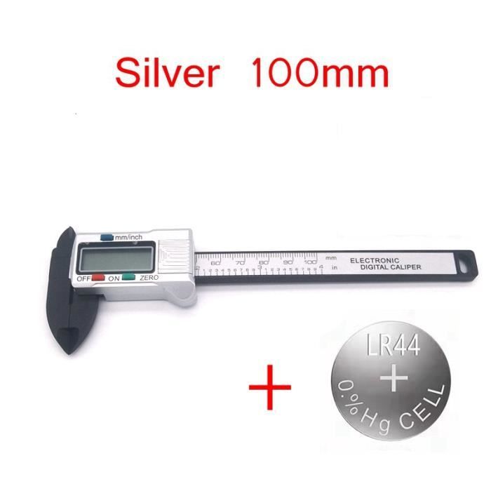 Pied à Coulisse Numérique Vernier de Dimension 100 ou 150 mm Outil de Mesure Micrométrique ...