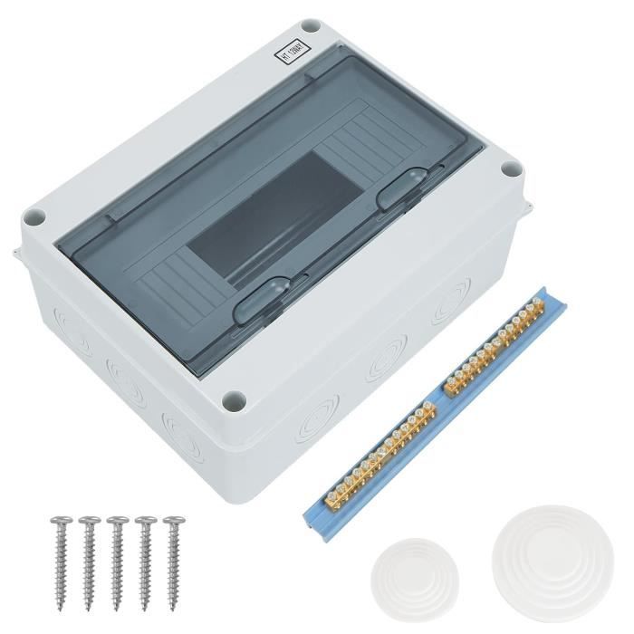 Coffret Electrique Etanche, 12 Modules Boitier Etanche Electrique Exterieur Boîte À Fusibles ...