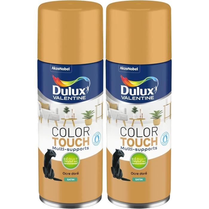 Peinture Intérieure Et Extérieure Aérosol Color Touch - Satin Ocre ...