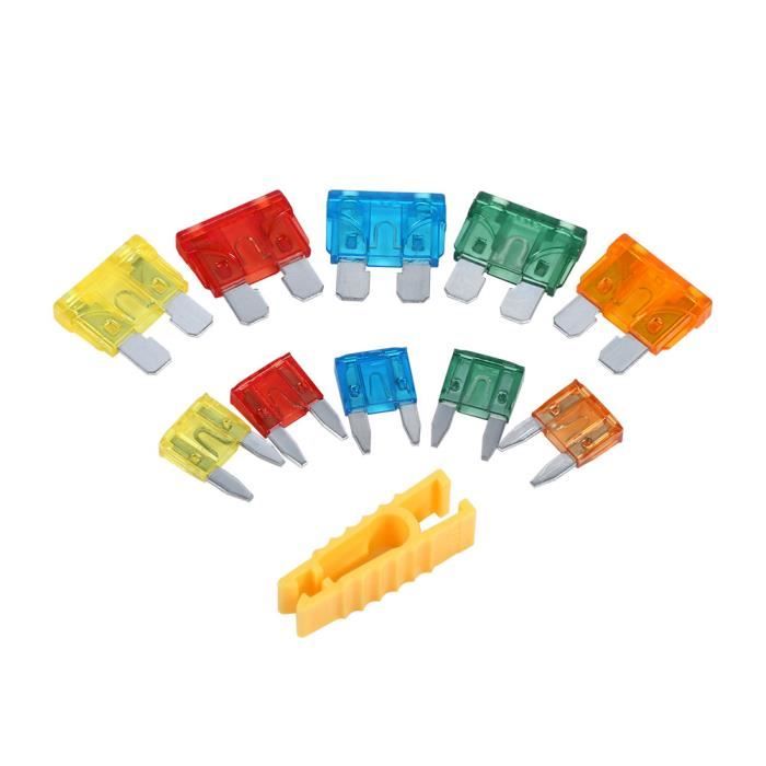 Assortiment De 50 Fusibles à Lame Standard Et Mini Et à Profil Bas 5 A