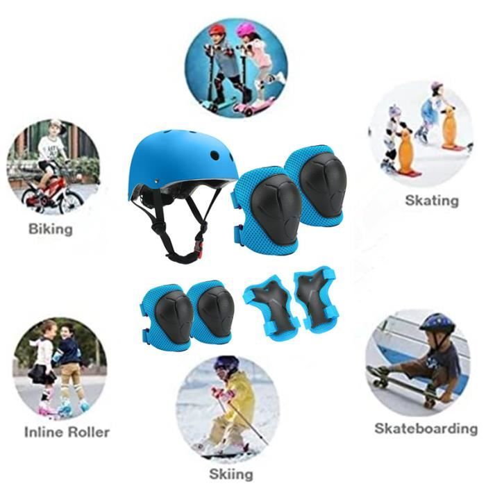 Sets de Protection Rollers avec Casque Vélo Enfant Réglable pour ...