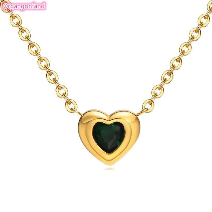 Bijoux Collier Femme -Collier à la mode en acier inoxydable avec ...