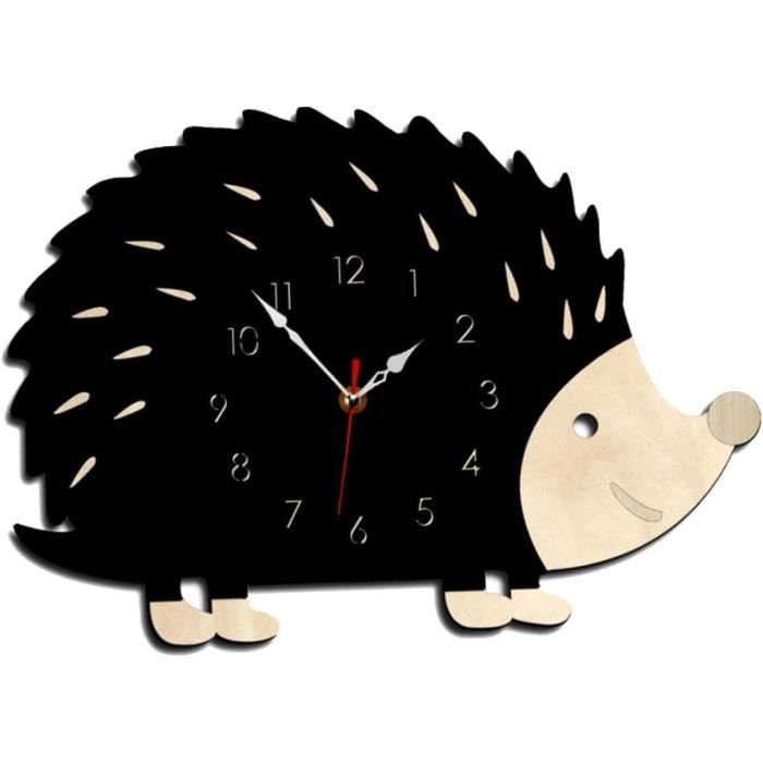 Horloge En Forme De Hérisson De Dessin Animé À Suspendre Horloge Murale ...