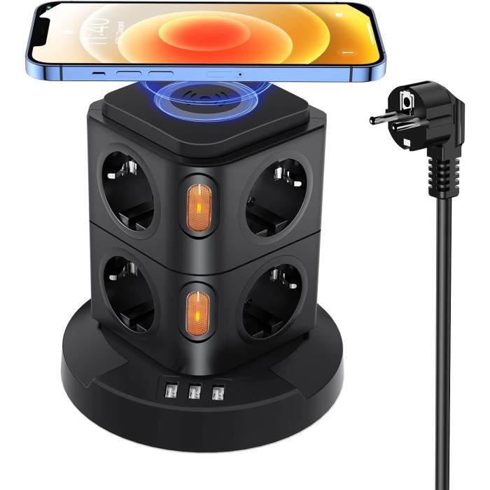Multiprise Electrique 8 Prises Avec 3 Usb, Tour Multiprise ...