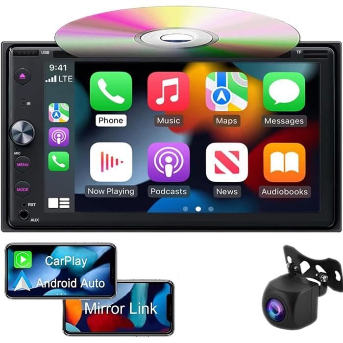 Autoradio Double Din Hd De 6,2", Carplay Et An Oid Auto Bluetooth ...