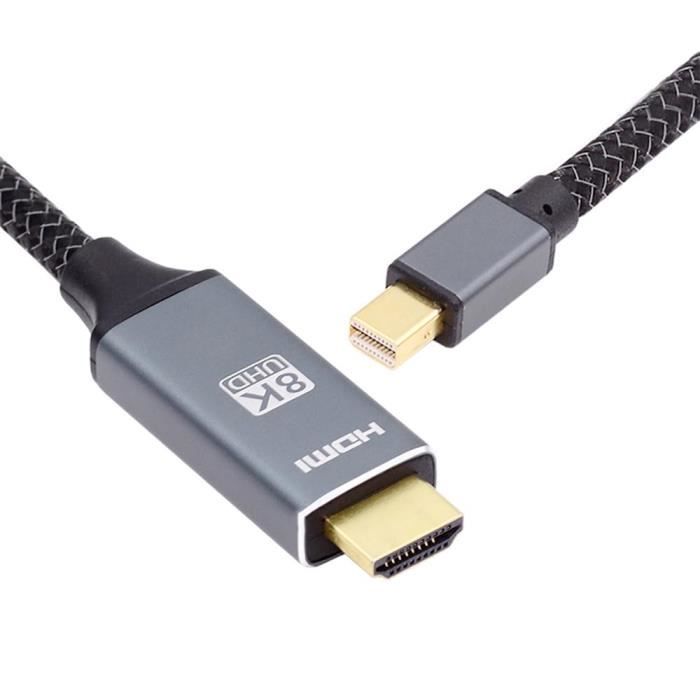 Mini Displayport 1.4 Source Vers Hdmi 2.0 Display 8K 60Hz Uhd 4K Mini ...