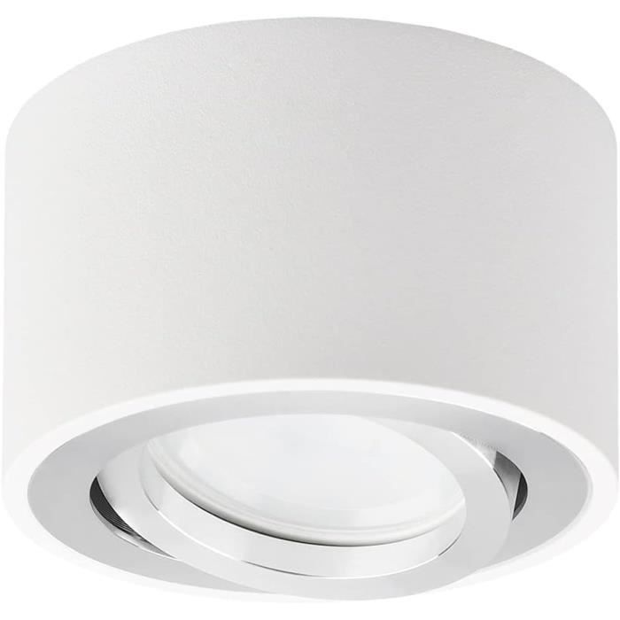 Spot Led En Saillie Orientable Ø80X50Mm Plafonnier Luminaire Apparent ...