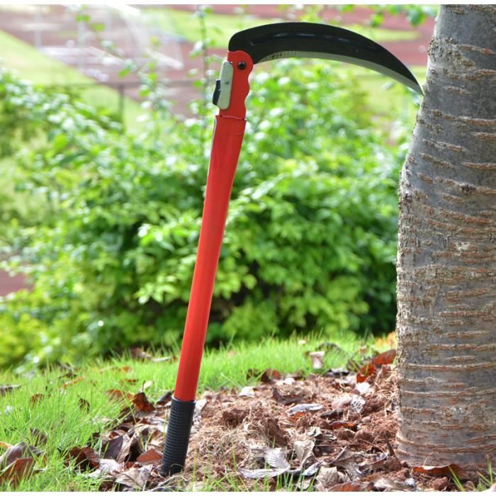 Faucille agricole pliante à Long manche coupe le blé tondeuse à gazon ...