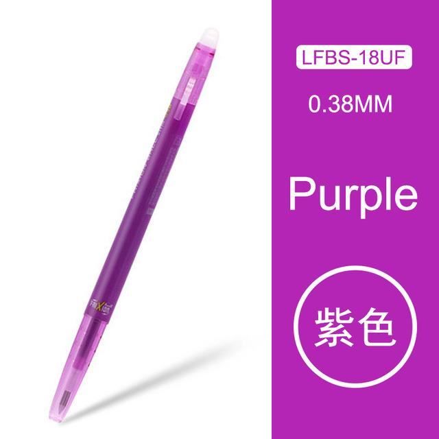 STYLO - PARURE DE STYLO,Violet--stylo à Gel fin effaçable, pilote ...