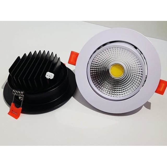 Downlight,Neutral white 4000K-5W-Black--Spot lumineux LED encastrable à ...