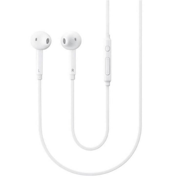 Ecouteurs - Samsung - EO-EG920BW - Blanc - Kit mains libres - Jack 3,5 ...
