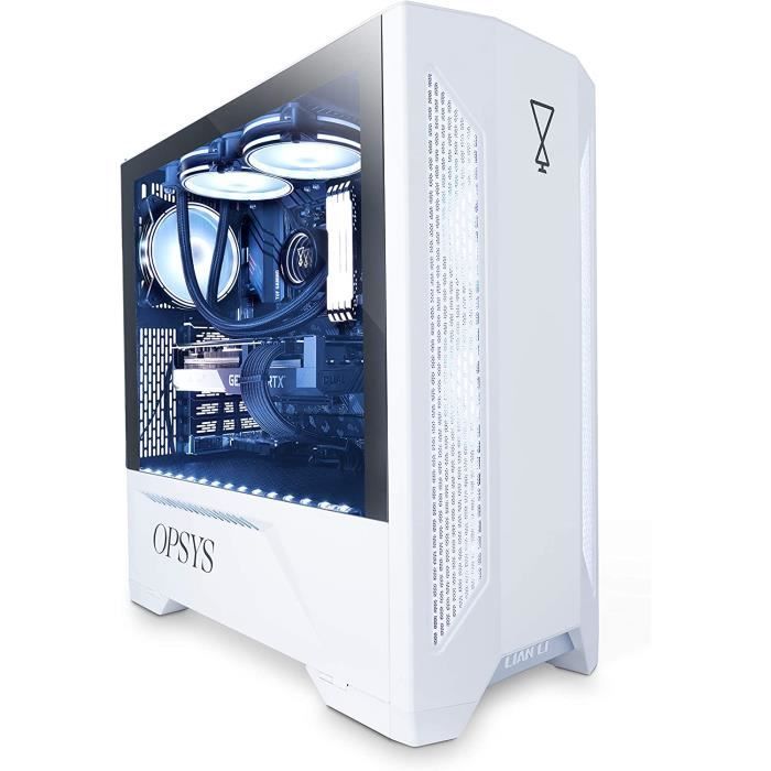 OPSYS Gallantis-X1 Blanc PC Gamer avec Écran Pack (AMD Ryzen 5 5600X, Geforce RTX 3070, 500Go ...