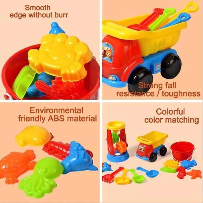 Jeu De Sable Pour Enfants - Bac À Sable Avec Chariot À Quatre Roues ...