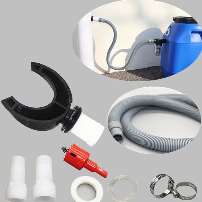 Collecteur eau de pluie conduit circulaire 110 mm + tuyau flexible ...