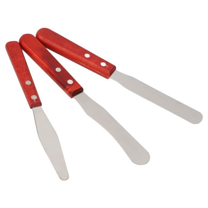 Atyhao spatules droites Spatules à Cire en Acier Inoxydable avec Manche ...