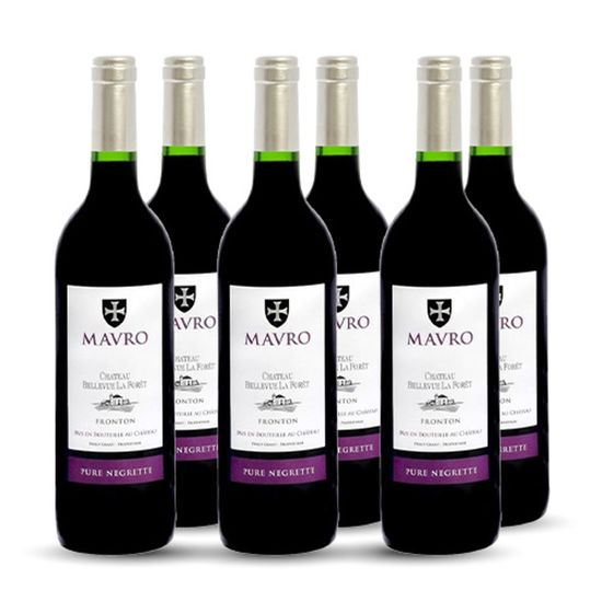 Château Bellevue la Foret "MAVRO" Fronton Rouge 2019 6x75cl - La cave ...