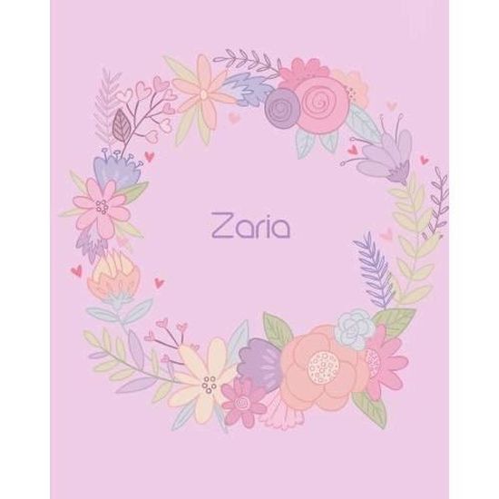 Jiffy Zaria: 110 Lined Pages 8x10 Cute Pink Blossom Design with ...