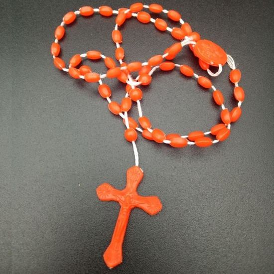 CHAPELET,Red--collier croisé lumineux, chapelet gothique Long en ...