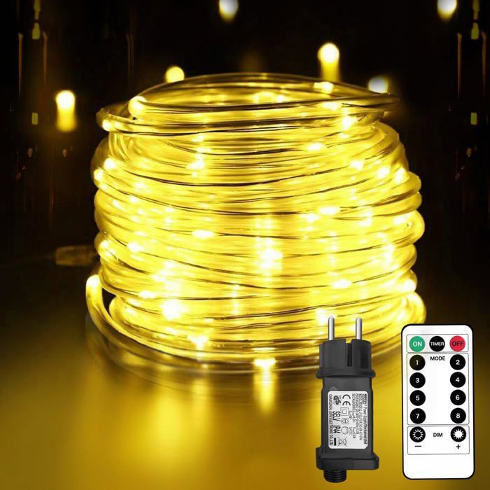 Tube Lumineux 100 Led Tube lumineux LED, 10 m 100 LEDs pour extérieur ...