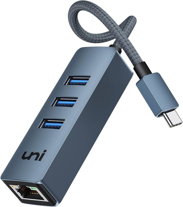 Hub Usb C Ethernet, Adaptateur Usb C Ethernet, Hub Rj45 1Gbps Avec Usb ...