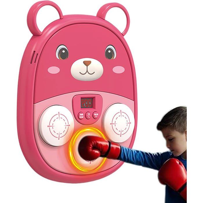 Machine de Boxe Musicale: Plateau de Punch Ours, Entraîneur Musical ...