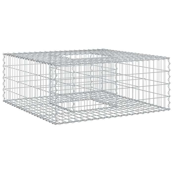 （1 pièce） Lit surélevé gabion Argenté,13.05 kg - Clôture de jardin ...