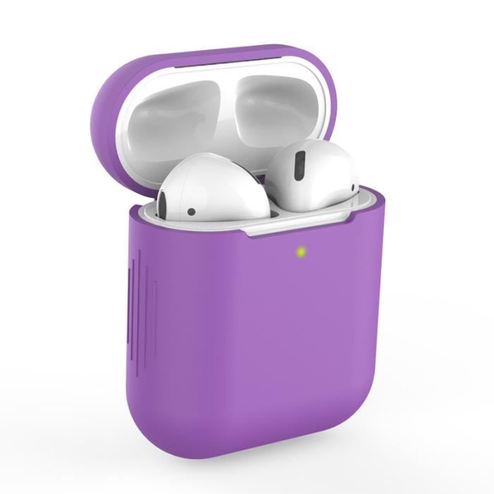 Mauve - Housse de protection en Silicone pour Apple Airpods 1-2, étui ...