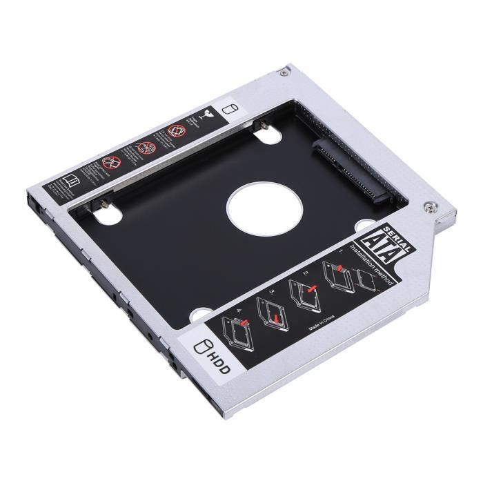 HDD Caddy Disque dur, Aluminium 2.5mm SATA HDD SSD Boîtier Disque dur ...