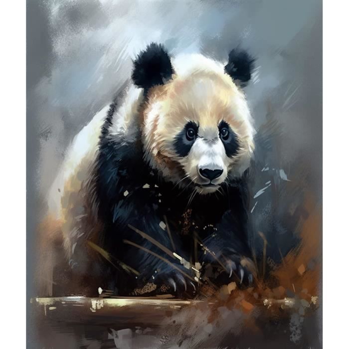 Kit De Broderie Diamant 5D Par Numéros,Dessin Animé Mignon Animal Panda ...