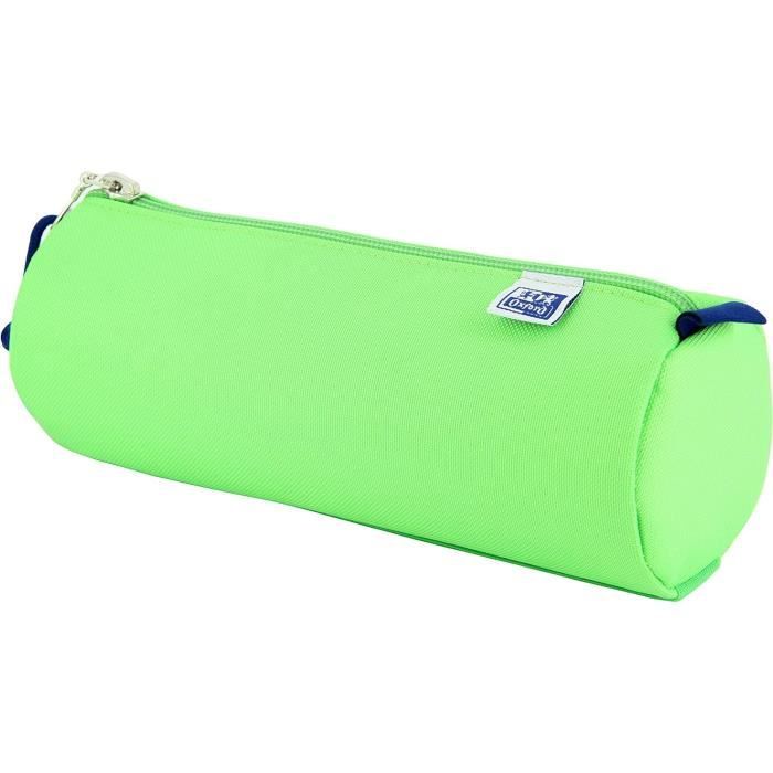 , Grande Trousse Scolaire Ronde Avec Élastique 22 Cm Vert[u3691 ...