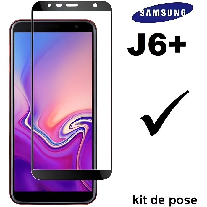 Protection ecran verre trempe SAMSUNG GALAXY J6 plus - Cdiscount Téléphonie
