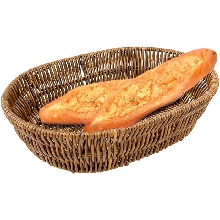 Panier à pain en osier tissé empilable à la main pour fruits,bonbons ...
