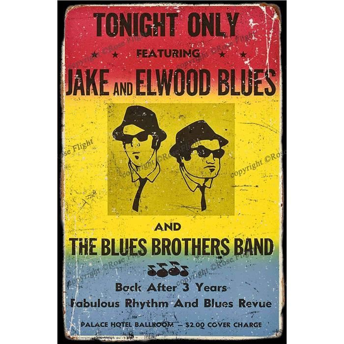 The Blues Brothers in Concert Poster II - rétro Fer Peinture Affiche ...