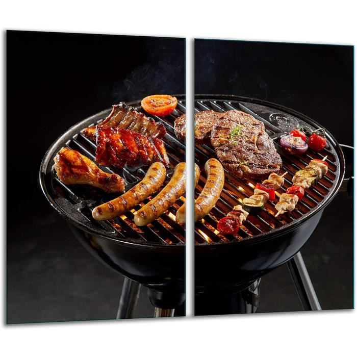 Plaque de protection universelle pour plaque de cuisson 2 x 30 x 52 cm ...