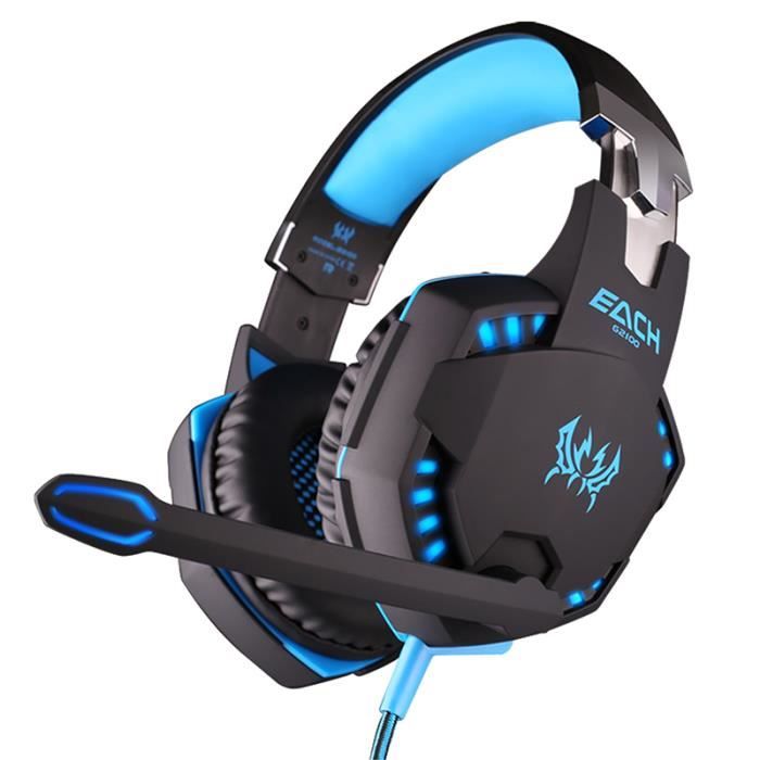 Professionnel USB Ordinateur Jeu Casque PC gamer Casque audio casque ...