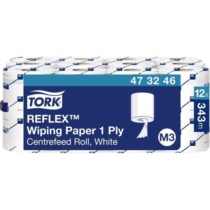 Tork Reflex Mini M3 Lingettes nettoyantes papier 343 feuilles blanc ...