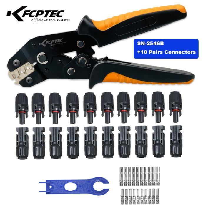 Sn-set a - Pince À Sertir Mc4 Pour Panneaux Photovoltaïques, Ensemble D'outils De Sertissage De ...