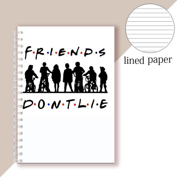 Cahier À Spirale Avec Motif Stranger Things Saison 2, Friends Don't Lie ...