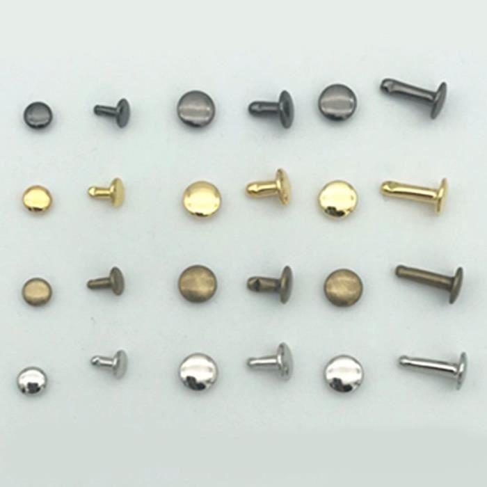 Rivets,Pointes à Rivets de vêtement Double face 100 lots, lot pointes à ...