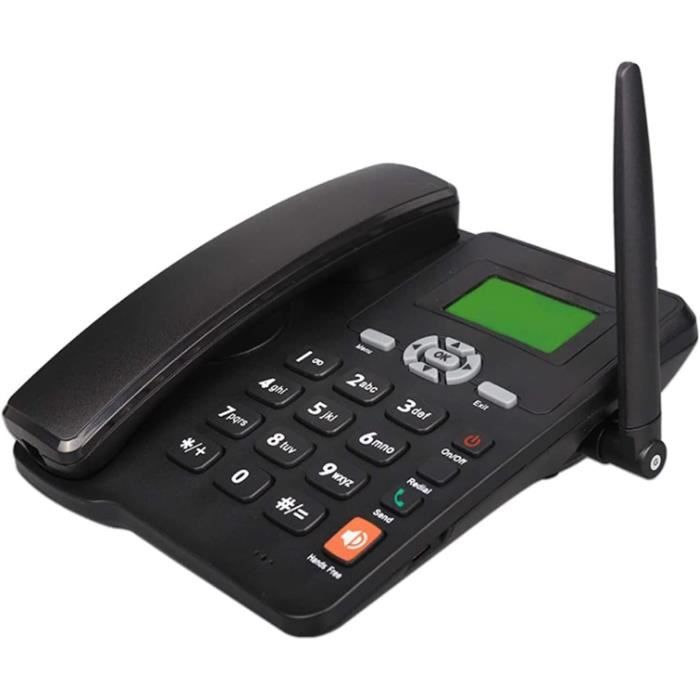 Téléphone Fixe Sans Fil Carte Sim Gsm Téléphone De Bureau Téléphone En ...