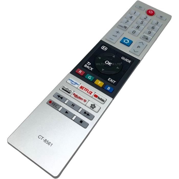Télécommande Universelle Ct-8561 Compatible Avec Toshiba Rc42150P Rc45151 Rc45150 Smart 4K Ultra ...