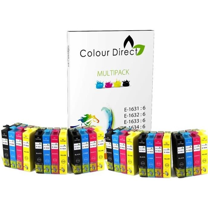 Cartouches d'encre - COLOUR DIRECT - 16XL - Multi-couleurs - Compatible ...