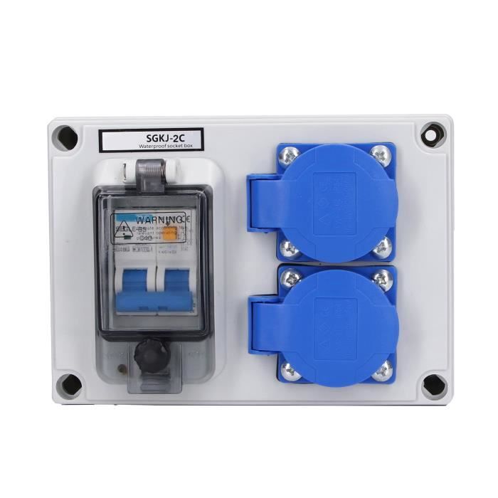 Prise Murale - DIOCHE - SGKJ-2C - Double Prise - Étanche - ABS ...