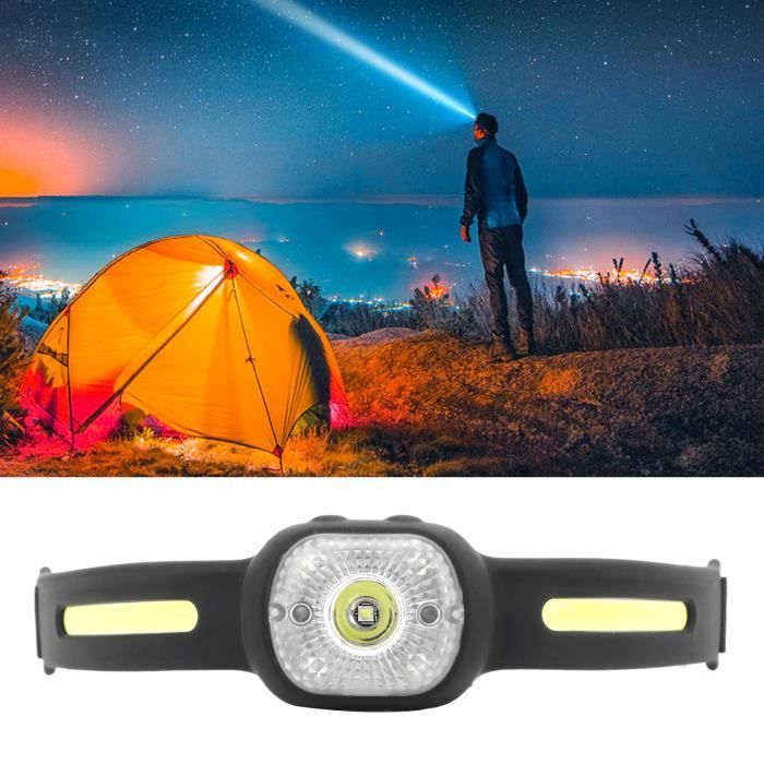 Lampe frontale en silicone à lumière réglable Chargement USB Lampe à ...