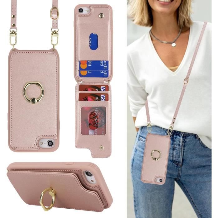 Coque Iphone 8 Avec Cordon Rfid Porte Carte coque coque Iphone Se(2020 ...