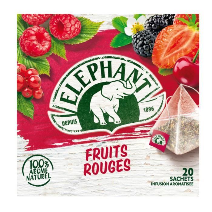 Infusion fruits rouges x 20 Elephant - Cdiscount Au quotidien