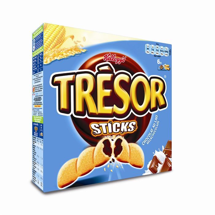 KELLOGG'S Trésor Sticks Chocolat au Lait 126g - Cdiscount Au quotidien